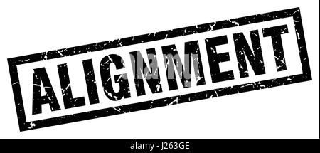 alignment stamp. alignment square grunge black sign Stock Vector Image ...