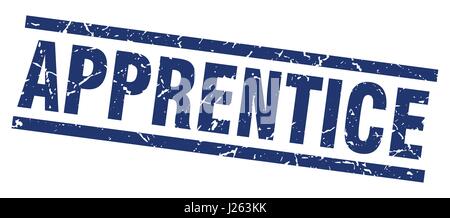 square grunge blue apprentice stamp Stock Vector Image & Art - Alamy