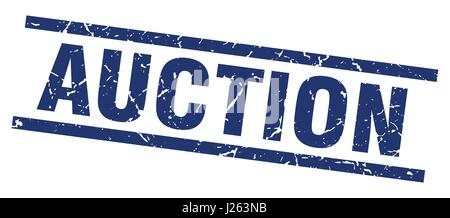 square grunge blue auction stamp Stock Vector Image & Art - Alamy