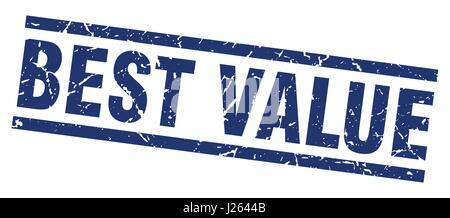 square grunge blue best value stamp Stock Vector Image & Art - Alamy