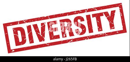 square grunge red diversity stamp Stock Vector Image & Art - Alamy