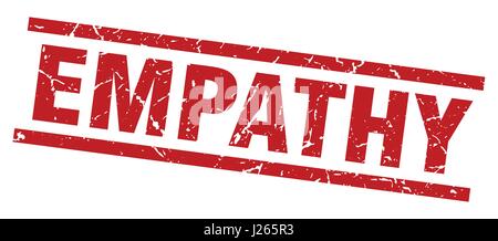 empathy stamp. empathy square grungy red sign Stock Vector Image & Art ...