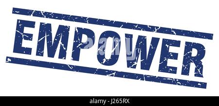 empower stamp. empower square grungy blue sign Stock Vector Image & Art ...