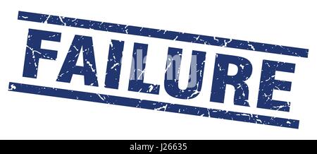 square grunge blue failure stamp Stock Vector Image & Art - Alamy