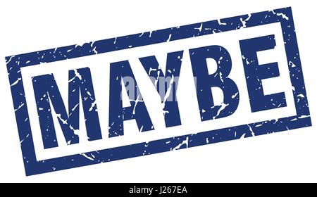square grunge blue maybe stamp Stock Vector Image & Art - Alamy