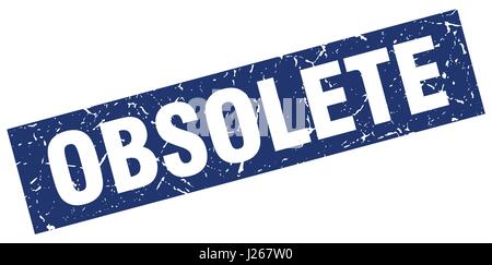obsolete stamp. obsolete square grungy blue sign Stock Vector Image ...