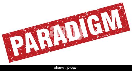 square grunge red paradigm stamp Stock Vector Image & Art - Alamy