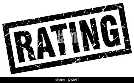 square grunge black rating stamp Stock Vector Image & Art - Alamy
