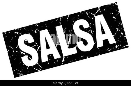 salsa stamp. salsa square grungy black sign Stock Vector Image & Art ...