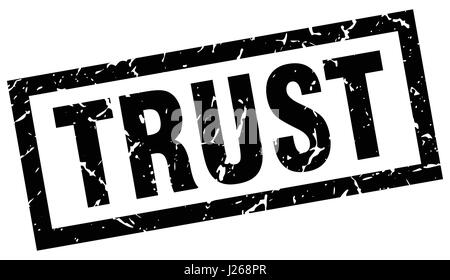 square grunge black trust stamp Stock Vector Image & Art - Alamy