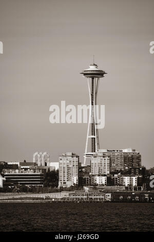 SEATTLE, WA - AUG 14: Space Needle closeup on August 14, 2015 in ...