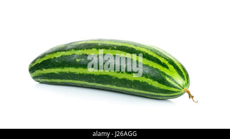 Striped cucumber isolated on the white background Stock Photo - Alamy