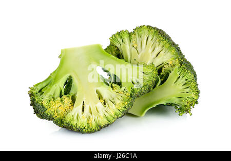 half broccoli isolated on the white background Stock Photo - Alamy