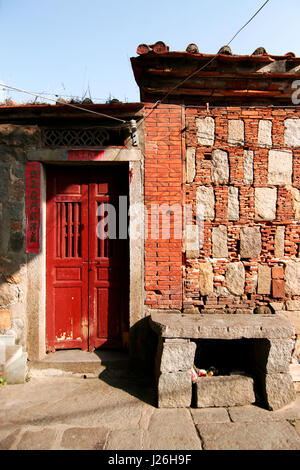Red old worn brick wall texture background Stock Photo - Alamy