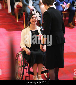 Miss Jessica Stretton from Hemel Hempstead is made an MBE (Member of ...