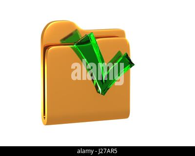 E-Mail symbol folder icon. 3D Stock Photo - Alamy