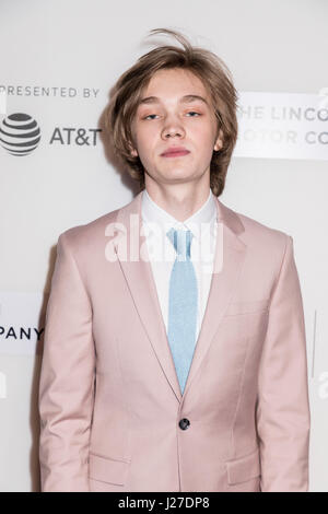 Charlie Plummer attends premiere The Dinner during 2017 Tribeca Film ...