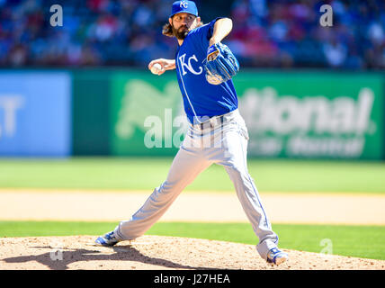 Kansas City Royals starting pitcher Stephen Kolek throws during the ...