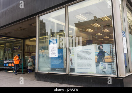 Sign at the entrance to a Duane Reade Pharmacy in Manhattan. (Photo by ...