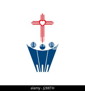 Church logo. Unity in Christ. The Descent of the Holy Spirit, Pentecost ...