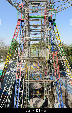 High angle view of bicycles wheel on the ground Stock Photo - Alamy