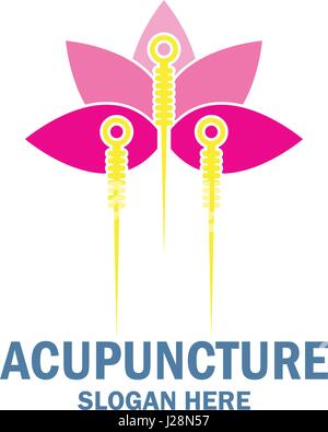 acupuncture therapy logo with text space for your slogan tagline ...