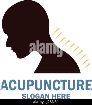acupuncture therapy logo with text space for your slogan tagline ...