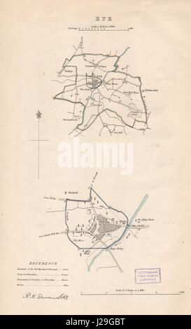 EYE borough/town plan. BOUNDARY REVIEW. Yaxley Occold. Suffolk. DAWSON ...