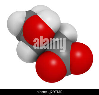 Beta-hydroxybutyric acid (beta-hydroxybutyrate) molecule. Skeletal ...