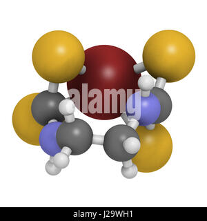 Zineb zinc organosulfur fungicide molecule. Stylized skeletal formula ...