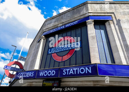 Colliers Wood tube station Stock Photo - Alamy