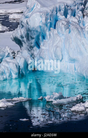 Antarctica. An overturned iceberg Stock Photo - Alamy