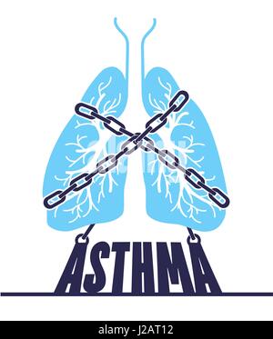 Medicine for bronchial asthma abstract concept vector illustration ...