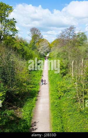 Salt line disused railway line now public footpath in Wheelock near ...