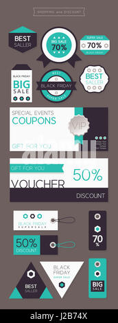 Various labels for sale events Stock Photo - Alamy