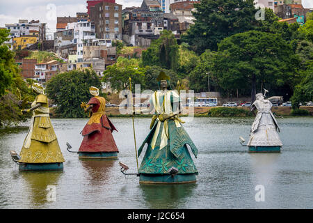 Oxum Orixa Statue of Candomble traditional African saints in Dique do ...