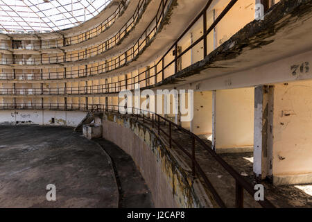 Inside of one of the prison structures of the Presidio Modelo Prison on ...
