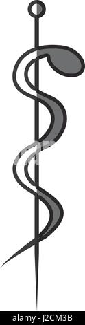 grayscale medicine sign to emergency emblem symbol Stock Vector Image ...