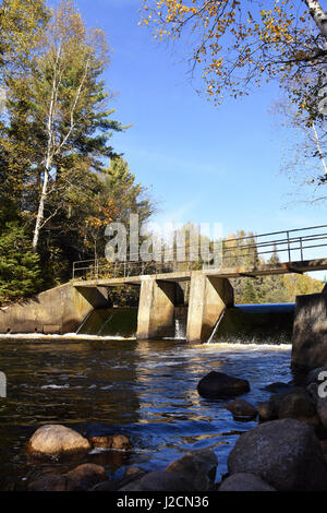 Shay's Dam in Mercer, Wisconsin Stock Photo - Alamy