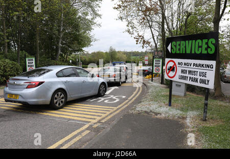 Scenes from South Mimms Services motorway service station Stock Photo ...