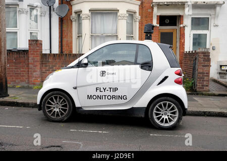 A council surveillance car with a periscope camera parked in North ...