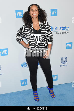 Alicia Keys arrives at We Day California 2017 held at The Forum in ...