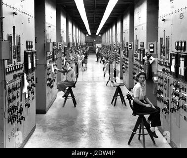 Manhattan Project facility at Oak Ridge, Tennessee, ca. 1950. Then ...