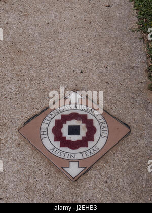 Tejano Walking Trails sign, Lady Bird Lake trail, Austin, Texas Stock ...