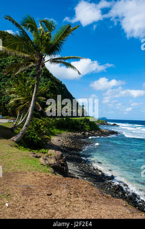 East Coast of Tutuila Island, American Samoa, South Pacific Stock Photo ...