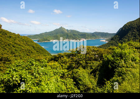 Pago Pago Harbor in Tutuila Island, American Samoa, South Pacific Stock ...