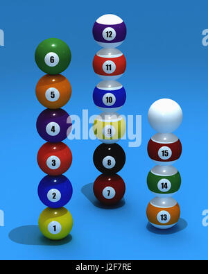 poster for Billiard Balls Matrix and tidy used for game places Stock ...