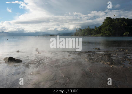 Savusavu Bay Hot springs, Vanua Levu, Fiji. Natural hot springs that ...