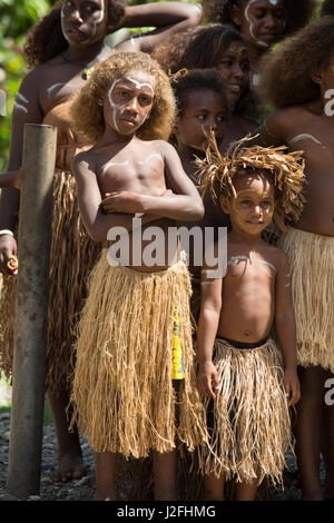 Young Solomon Island girl in dugout canoe Location Solomon Islands ...