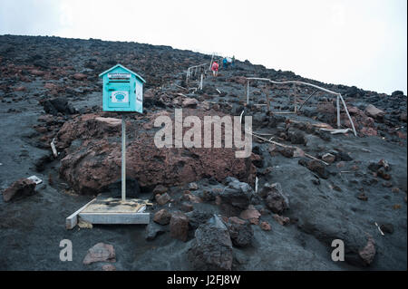 The only volcanic post office below Volcano Yasur, Island of Tanna ...